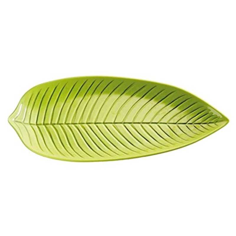 Platou melamina verde frunza APS 53 x 29 x 3.5 cm